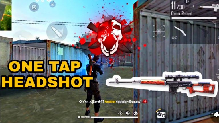 Free Fire One Tap Head Shot Trick !_! Free Fire SKS One Tap
